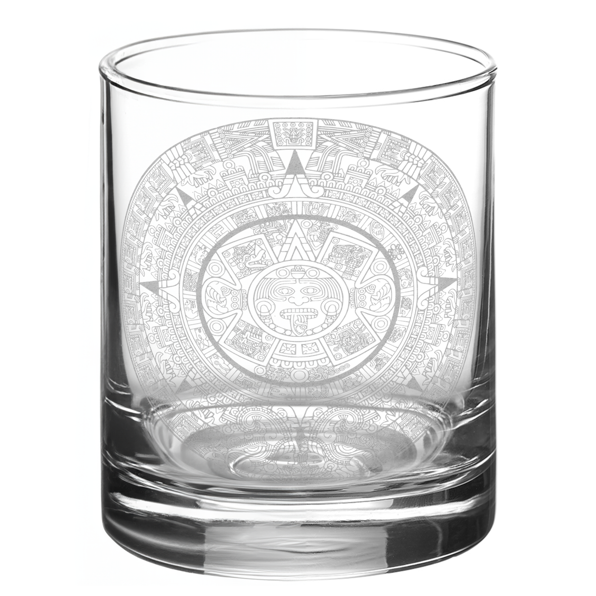 AZTEC CALENDAR Whiskey Glass