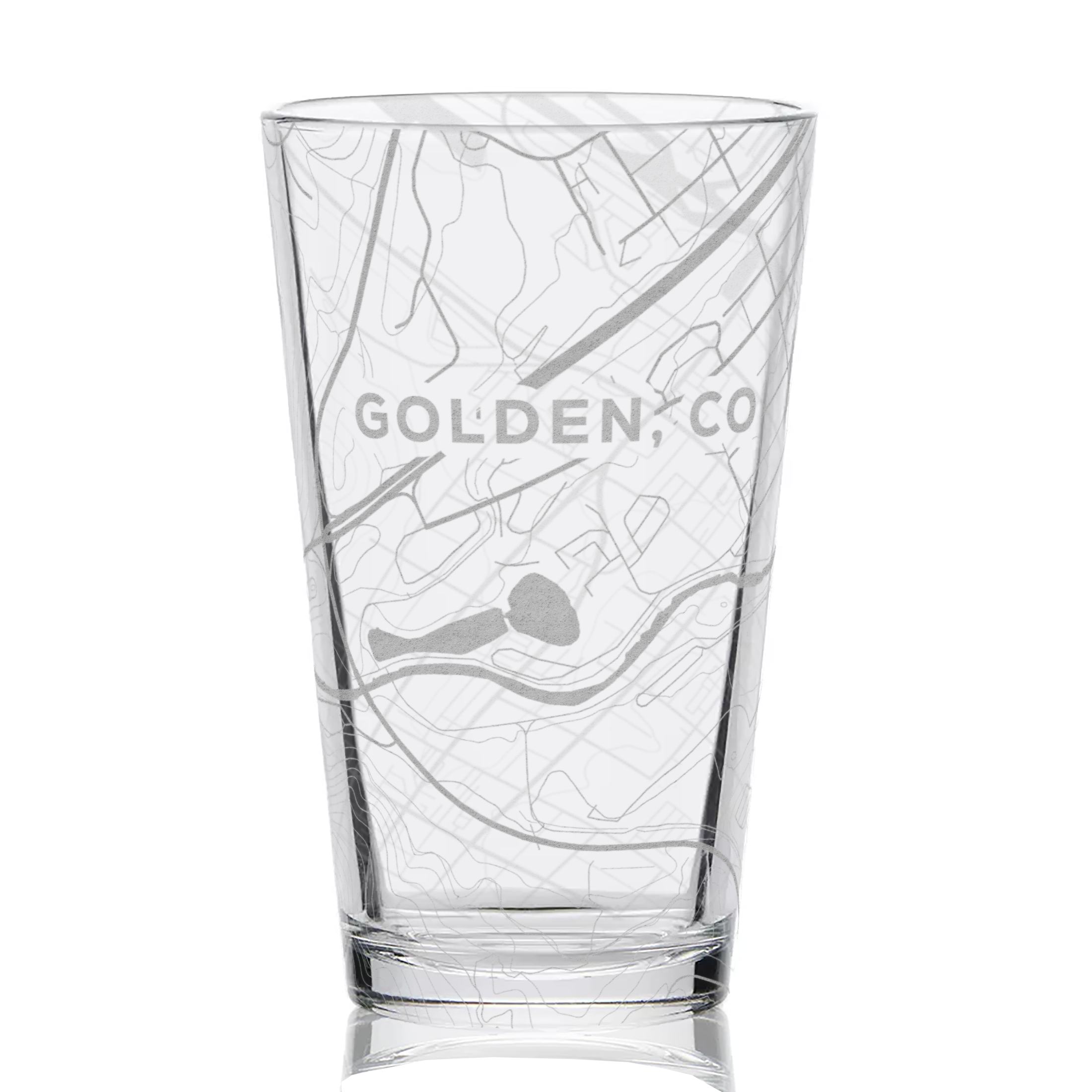 GOLDEN, CO Laser Engraved Pint Glass