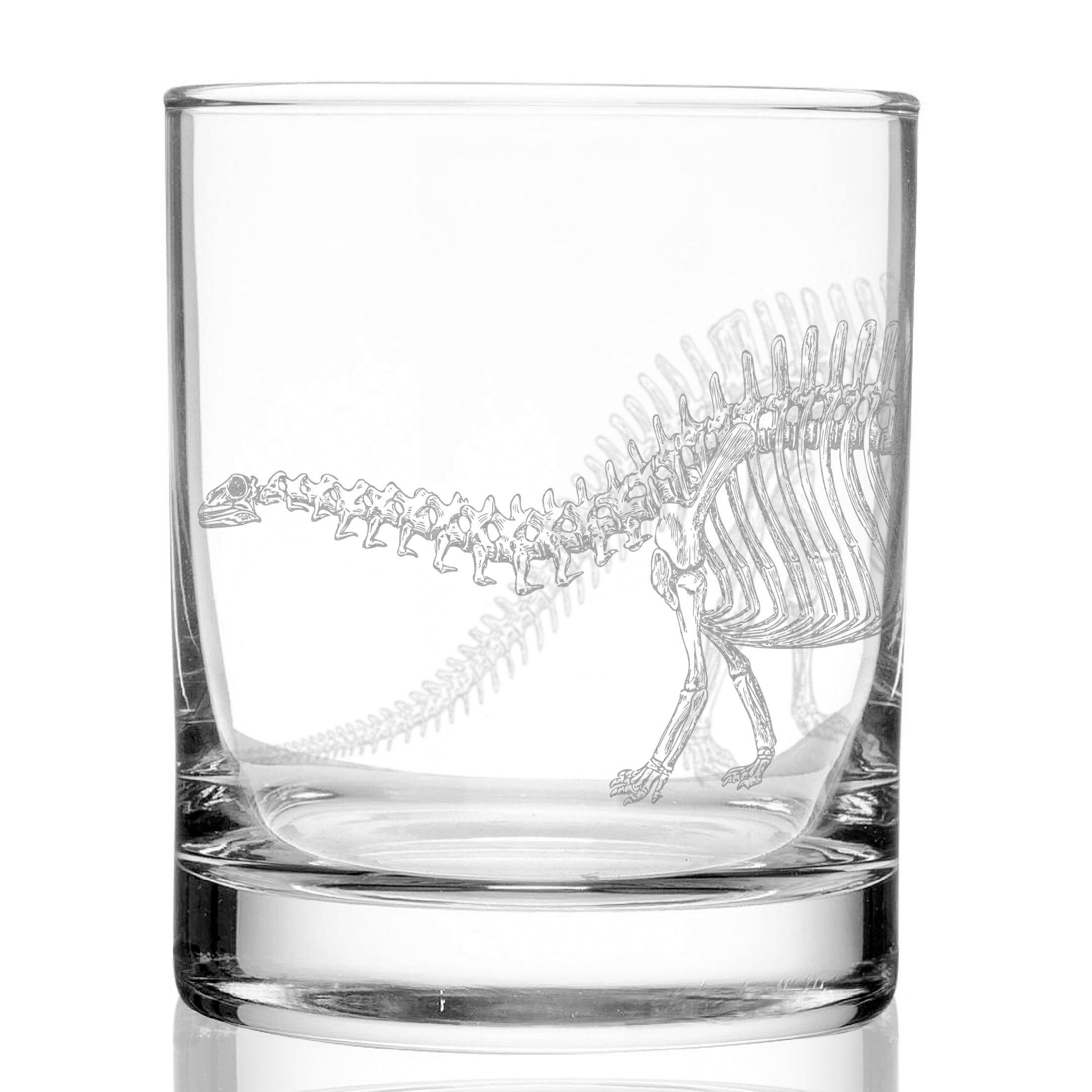 BRONTOSAURUS SKELETON Whiskey Glass